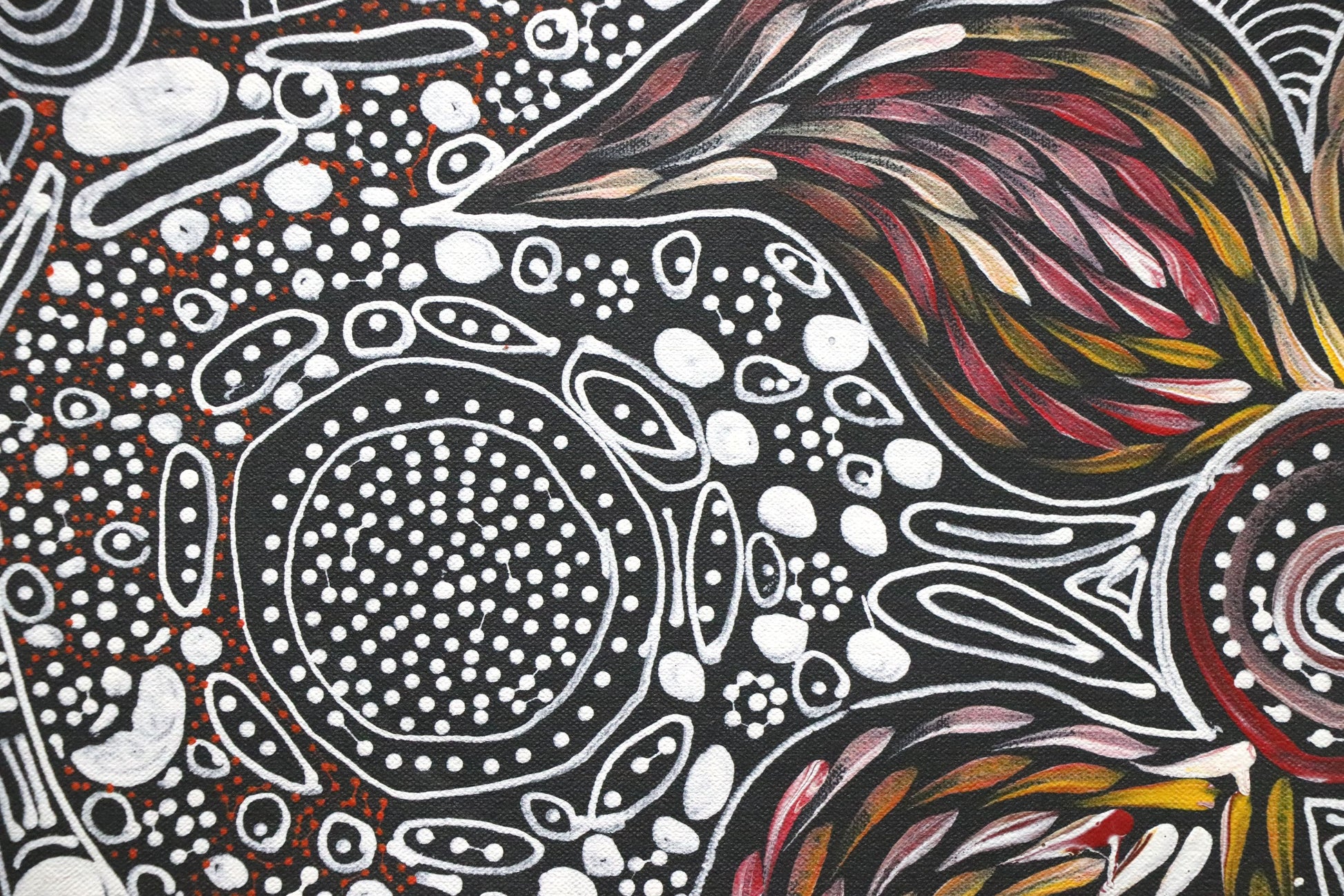 Aboriginal Painting - Bush Yam Woman Ceremony – Corroboree Dream Art